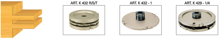 Omas: Cutter heads with turnover knives